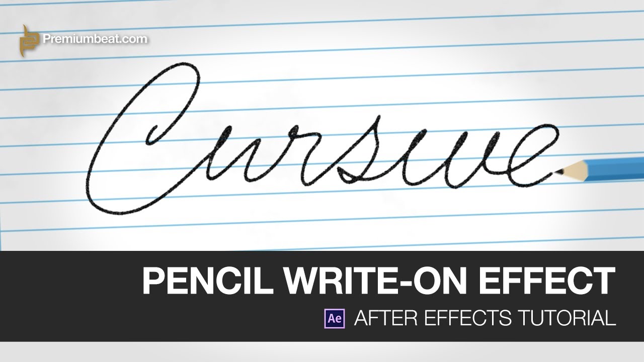Cursive write-on effect | Moviola